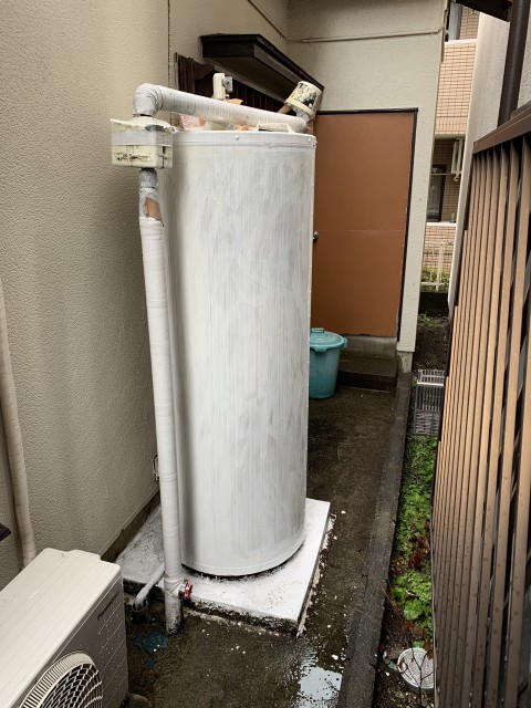 H31.1月 横浜市港北区 電気温水器交換工事 三菱製SRG-376E｜施工事例・お客様の声｜住宅設備の施工専門ショップ[TOOL BOX]